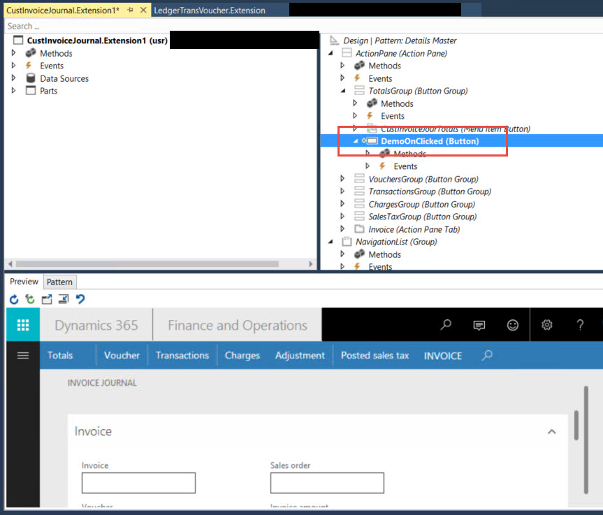 Ax D365 Technical Blog Extend Clicked Method Using Extensions Evnthandler In D365 Finance And