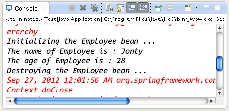 How to use InitializingBean and DisposableBean interface for initializing and destroying a bean ...