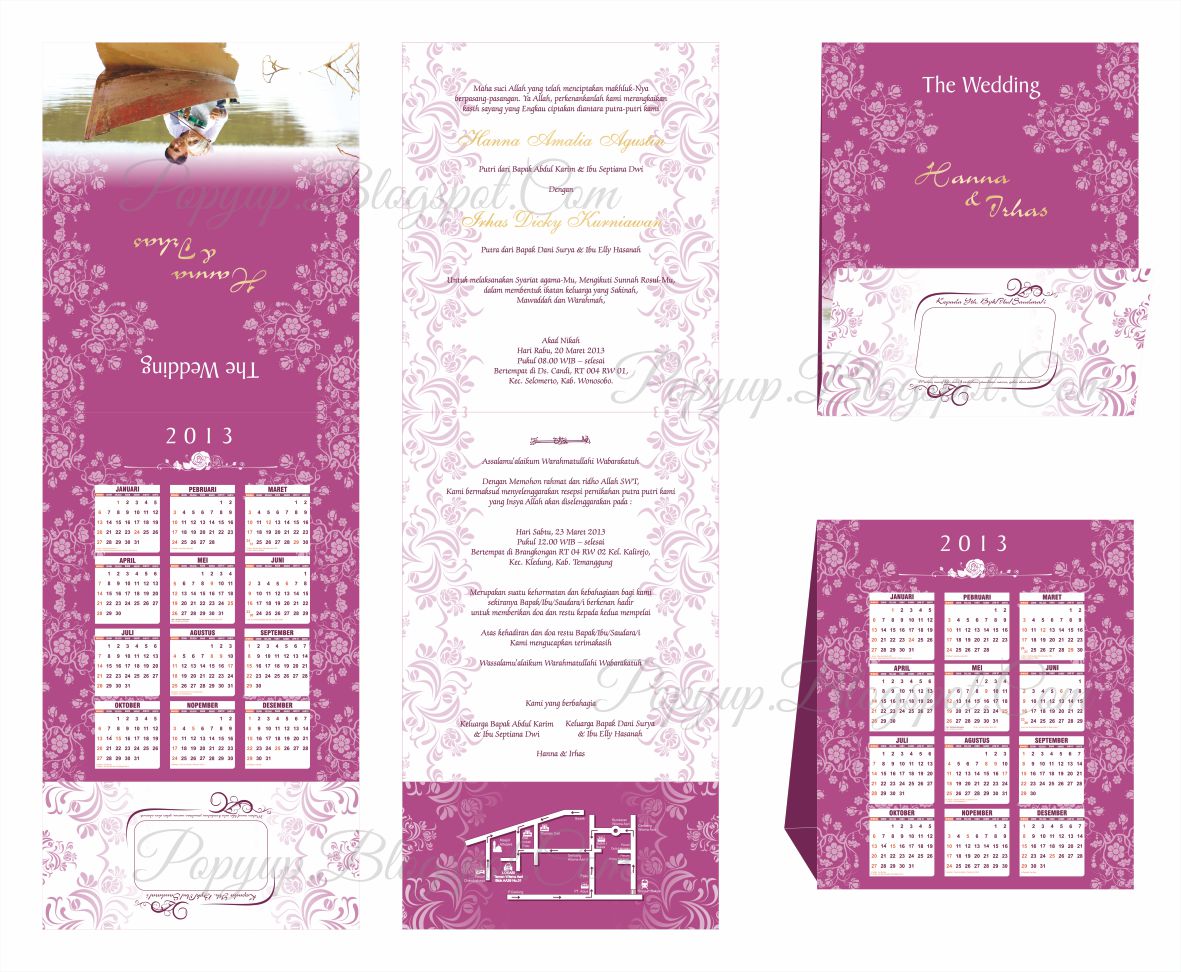 View Contoh Desain Undangan Pernikahan Kalender Background