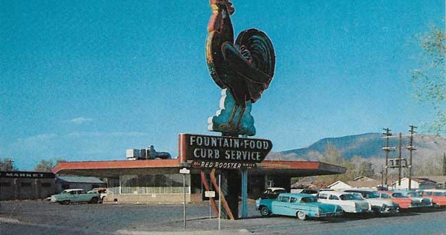 *Postcard Gems: Red Rooster Drive-In