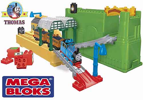 Toy Thomas Mega Bloks sets Knapford Station childrens building bricks ...
