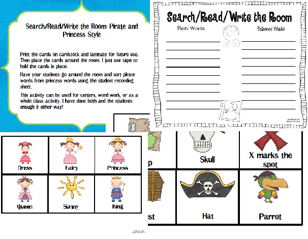 Spotted in First Grade: Pirate Vs. Princess: A Fiction Book Study Unit ...