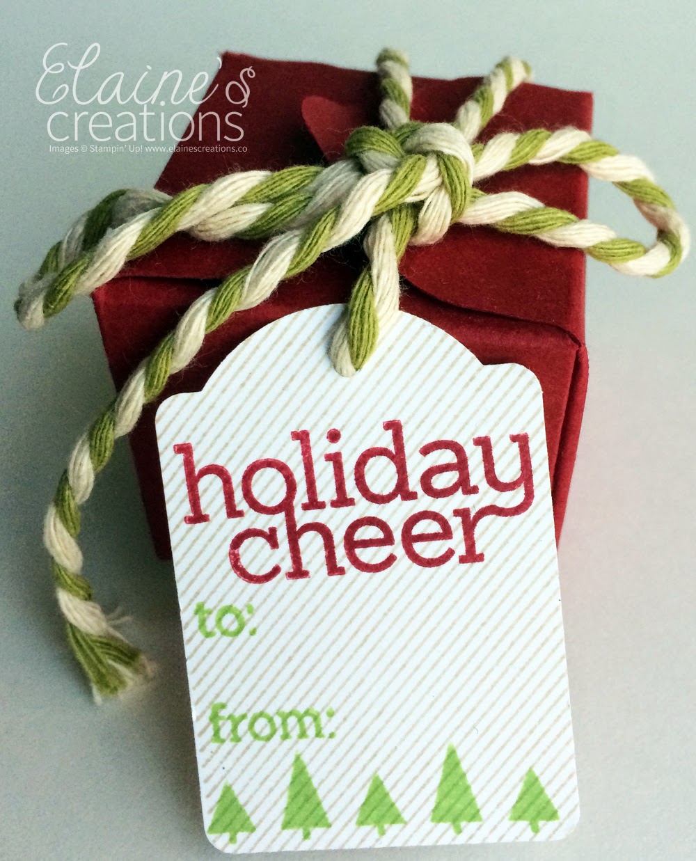Elaine's Creations: Holiday Cheer Tag