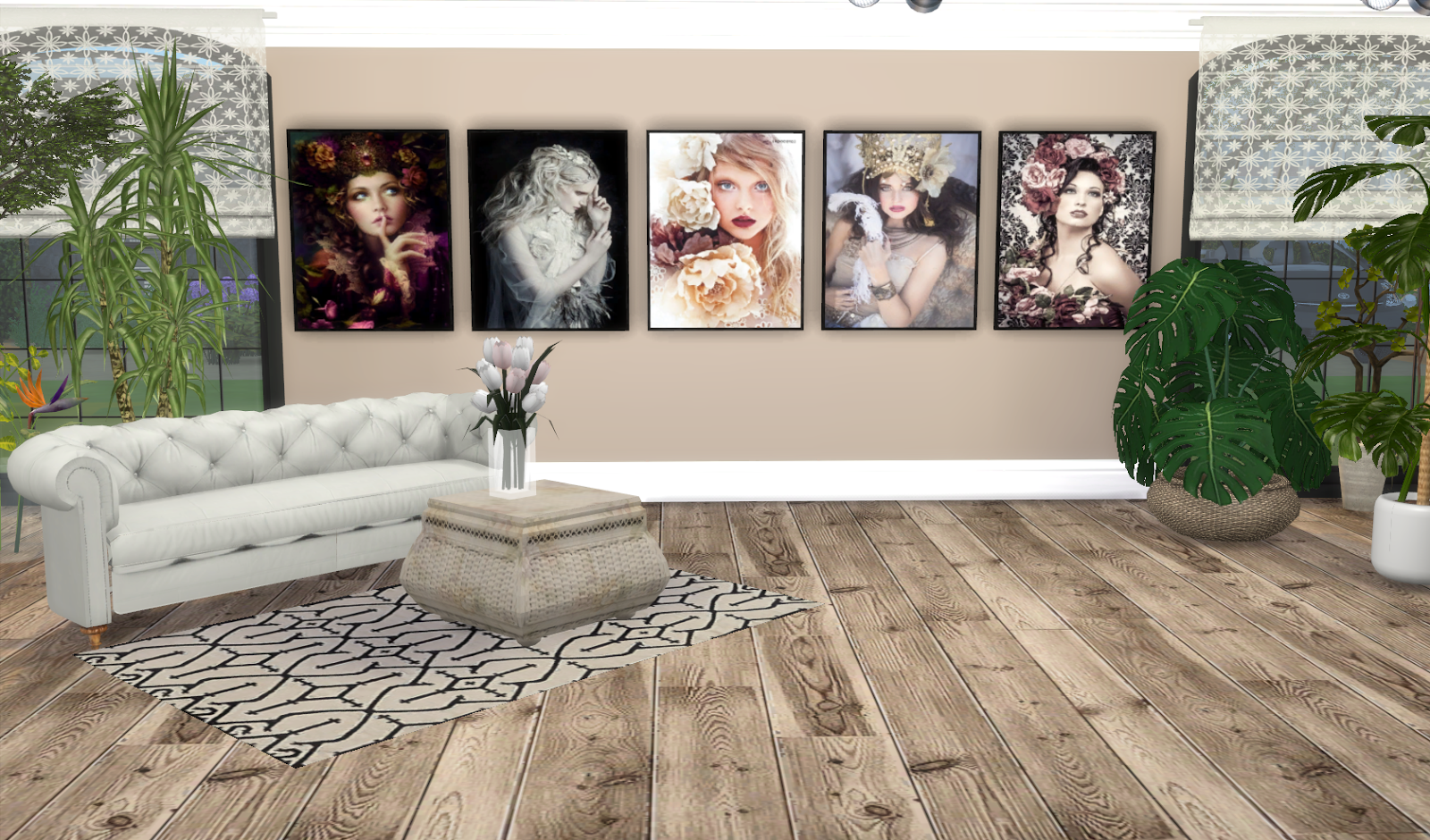 My little The Sims 3 World: Paintings and Rugs Set