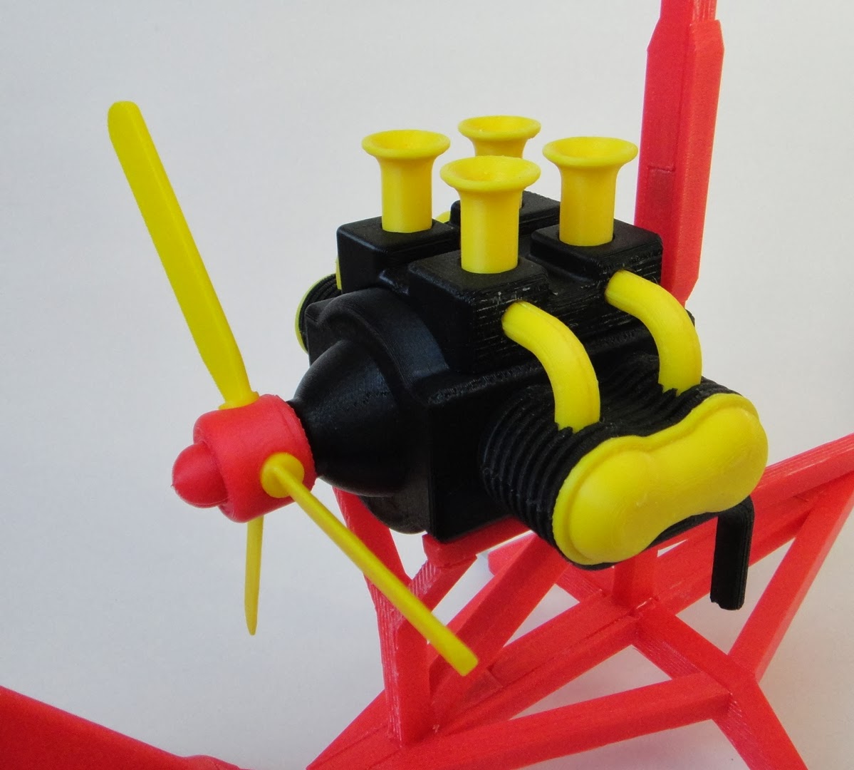 The Tinkers Workshop: 3D Printed Engine For Lego Gyrocopter Project