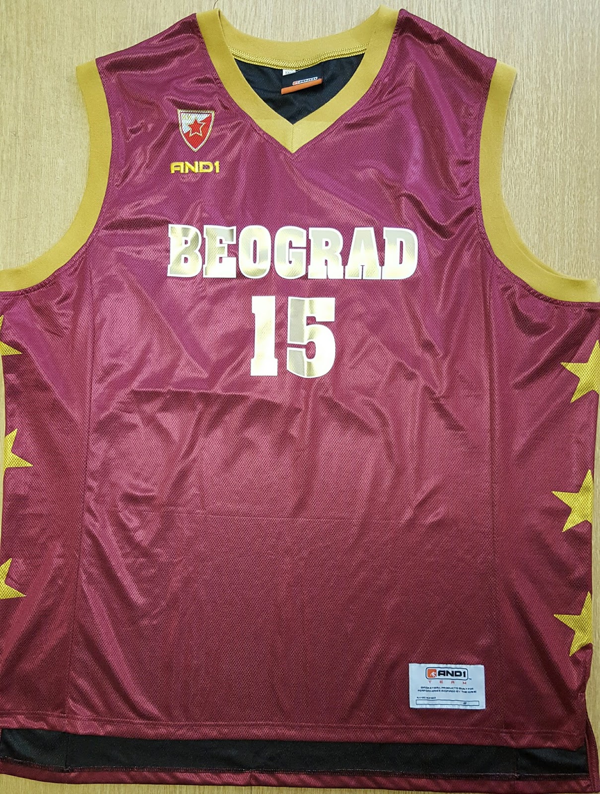 Basketball Jerseys : RED STAR BELGRADE (CRVENA ZVEZDA) JERSEYS