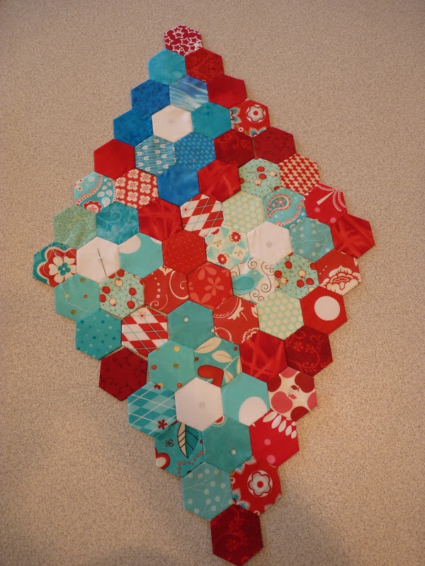 Life is Sew Good: Hexagon Quilt Progress