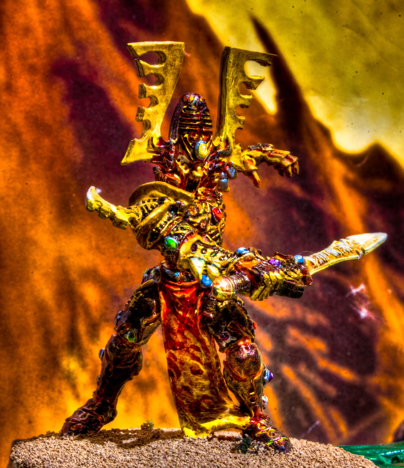 Florida Miniature Painting: Eldar Avatar and Karandras