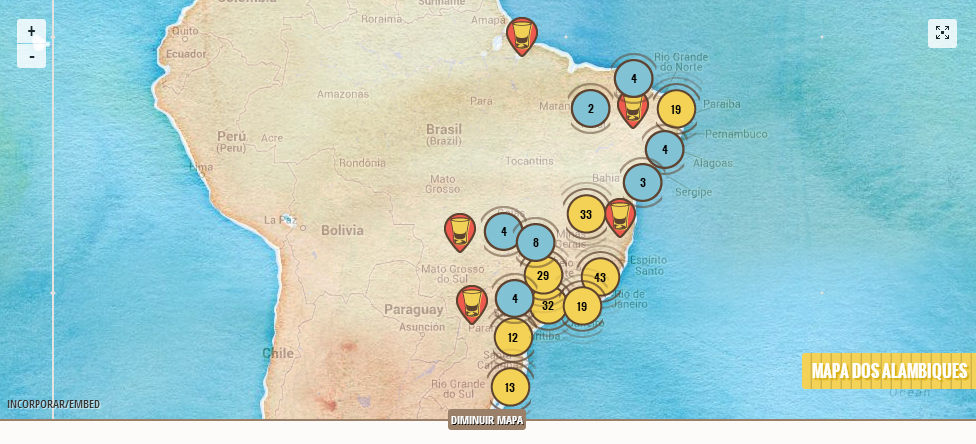 BLOG DO VINÍCIUS ASSUMPÇÃO: MAPA BRASILEIRO DA CACHAÇA