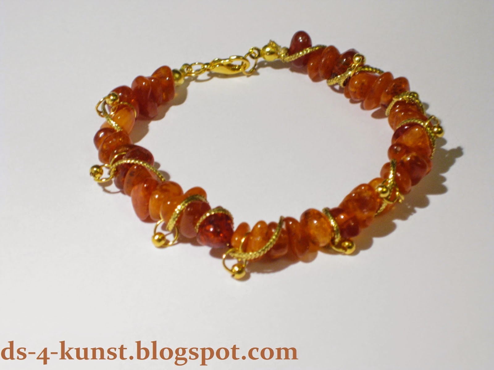 DS 4 Kunst: bursztynowa bransoletka / amber bracelet / Bernstein ...