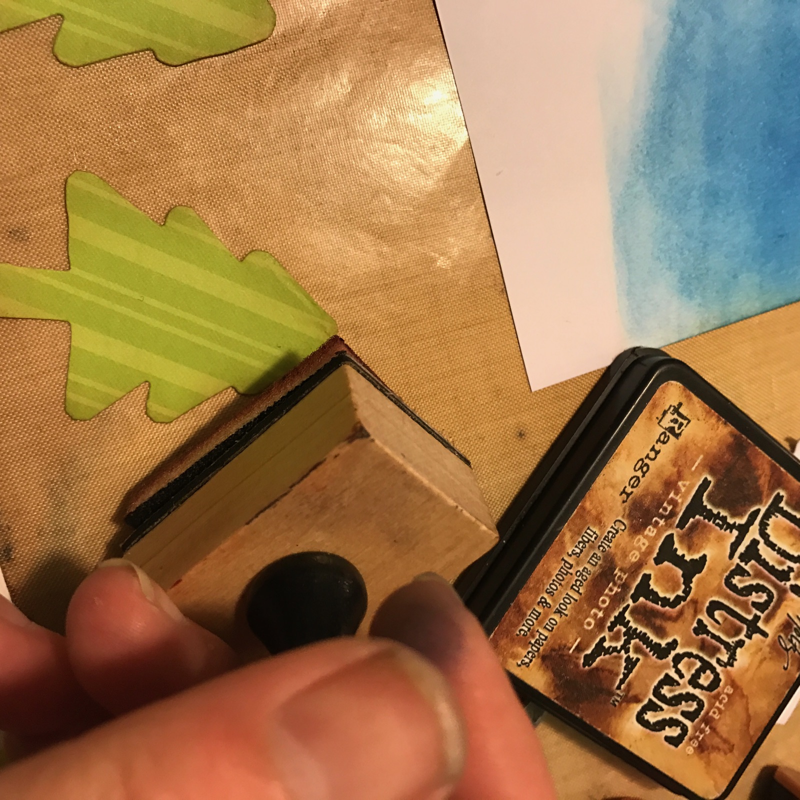 The Damsel of Distressed Cards: Reindeer Games - Stamped Christmas Card