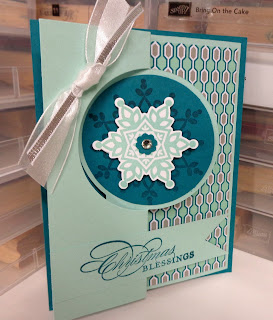 Stamp with Susie: A beautiful 'Snow Flurry' flip card!