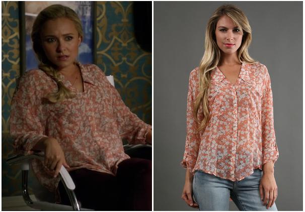 Nashville: Season 1 Episode 3 Juliette Barnes Orange Floral Blouse ...