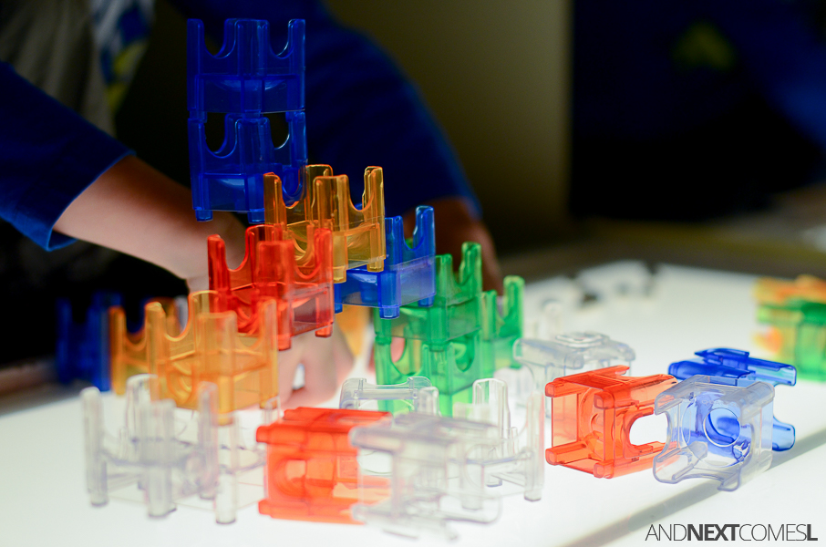 Light Table Play with Q-Ba-Maze | And Next Comes L - Hyperlexia Resources