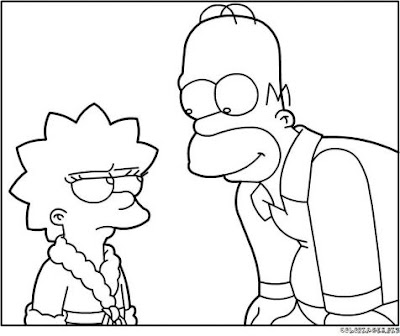 Cartoons Coloring Pages: Lisa Simpsons Coloring Pages