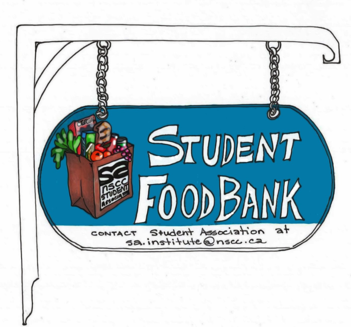 The Crafted Palette: The Double Sided Food Bank Sign