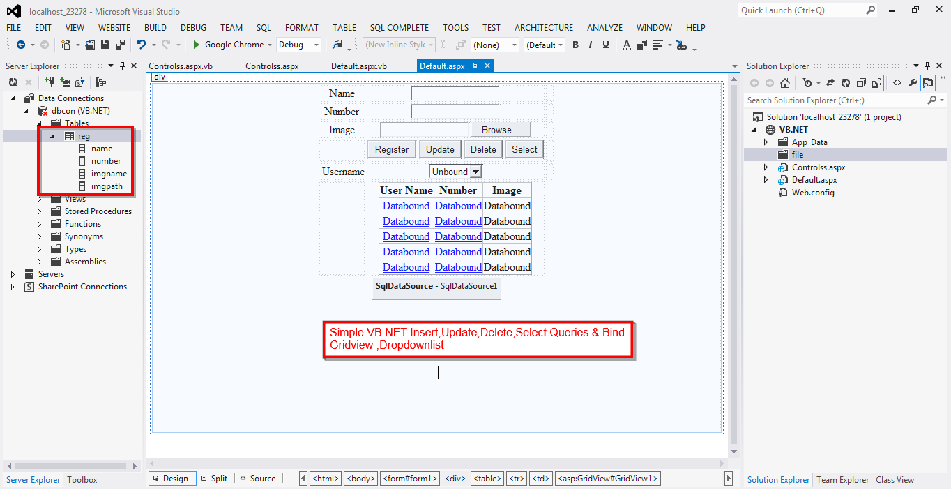 Simple Insert,Update,Delete Queries and Bind To Gridview,Dropdownlist ... Simple Insert,Update,Delete Queries and Bind To Gridview,Dropdownlist ...