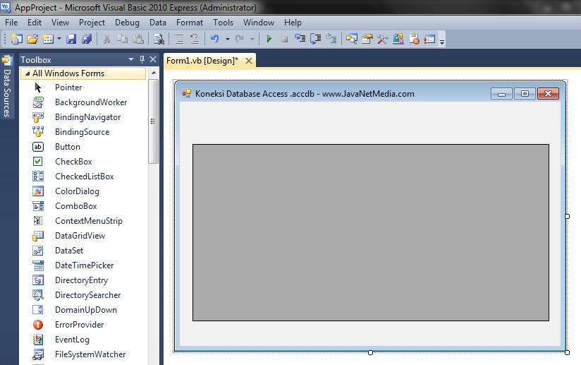 VB .Net - Cara Koneksi Database Access (.accdb) | ilmu informasi