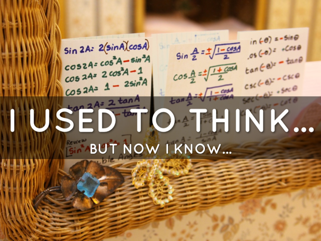 Math-Magic with Ms. Laster!: I Used to Think... But Now I Know...