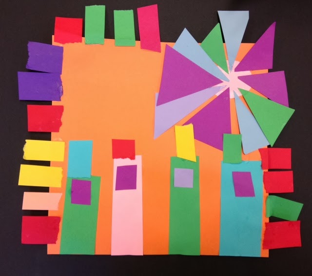 Into The Woods Road Art Studio: First Grade Collage Exploration