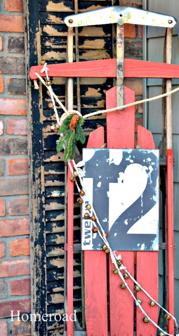 How to Decorate a Vintage Sled for Christmas