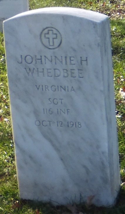 116th Infantry Regiment Roll of Honor: SGT Johnnie H. Whedbee