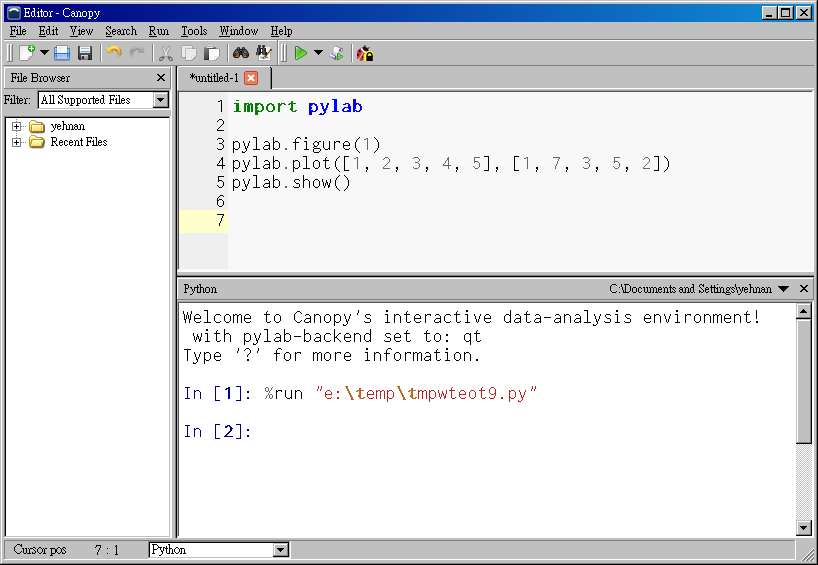 葉難: 在Cygwin上安裝matplotlib、使用pylab繪製簡單的圖形