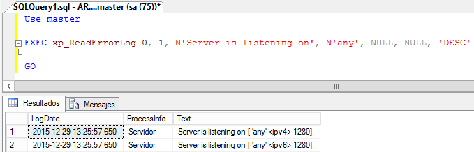 MSSQL: Ver puerto de una instancia | SYSADMIT