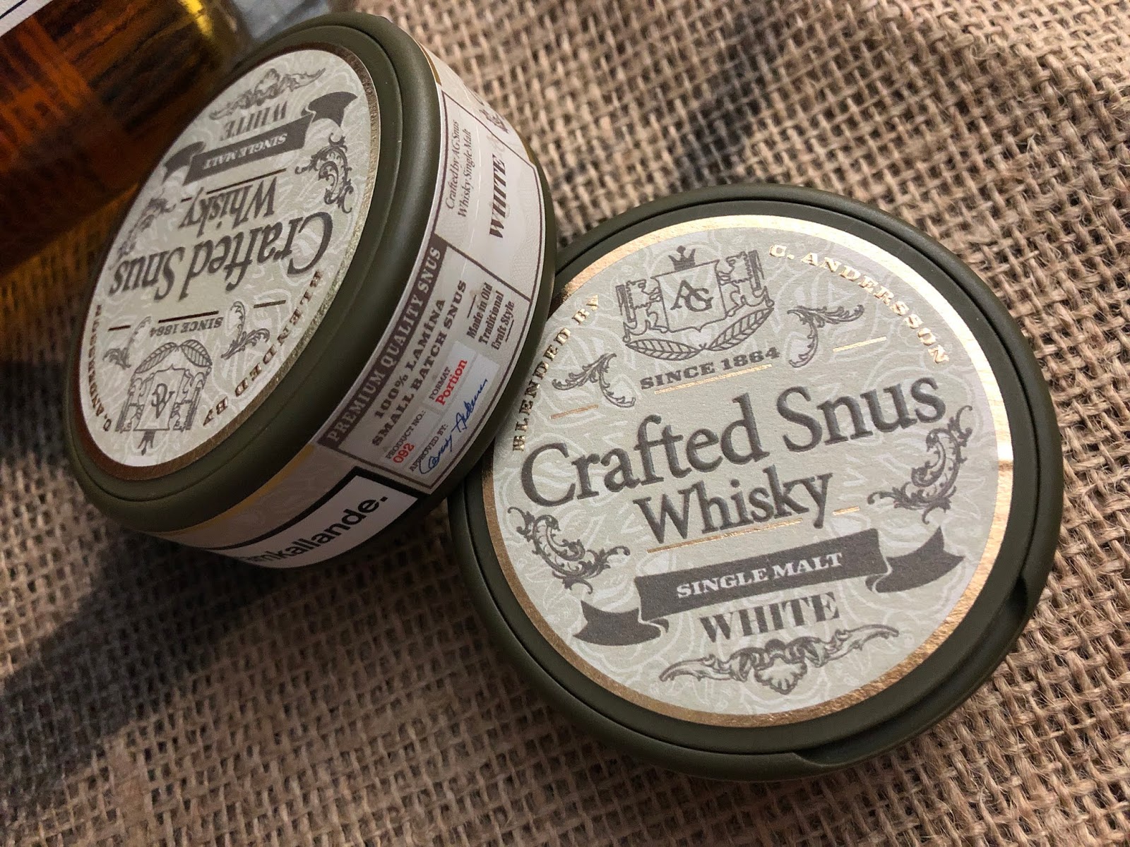 Crafted Snus Whisky (White & Original) - Review. 16 July 2020.