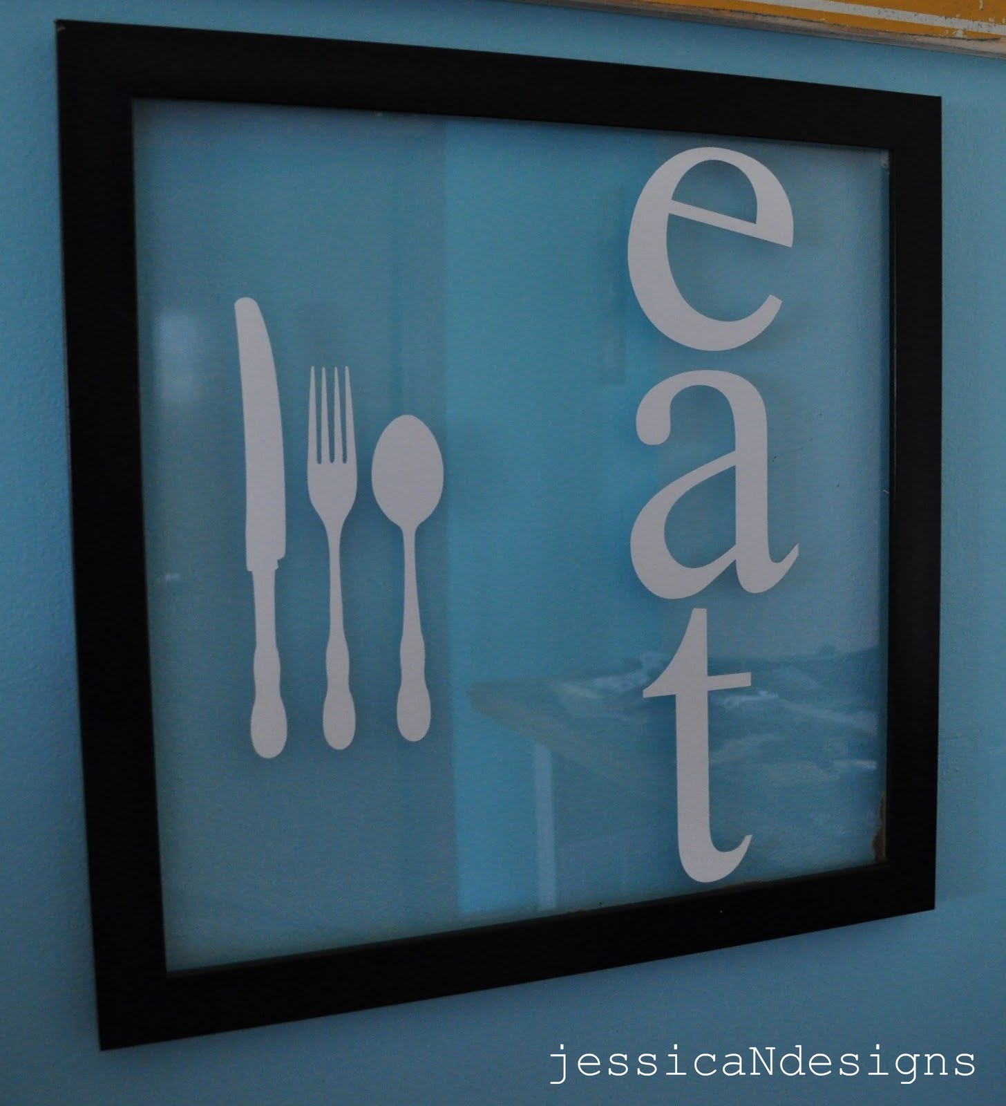 jessicaNdesigns: DIY Eat Sign: My First Silhouette Project!