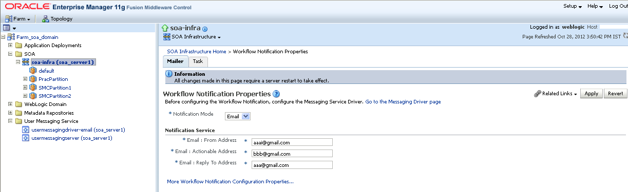 DehinSoa: Configuring Email Notification in Oracle SOA Suite 11g