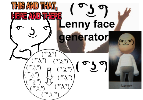 AWESOME COPY+PASTE LENNY FACE GENERATOR ( ͡° ͜ʖ ͡°) ( ᴥ ) ⤜( _ )⤏ (∩ ͡ ...