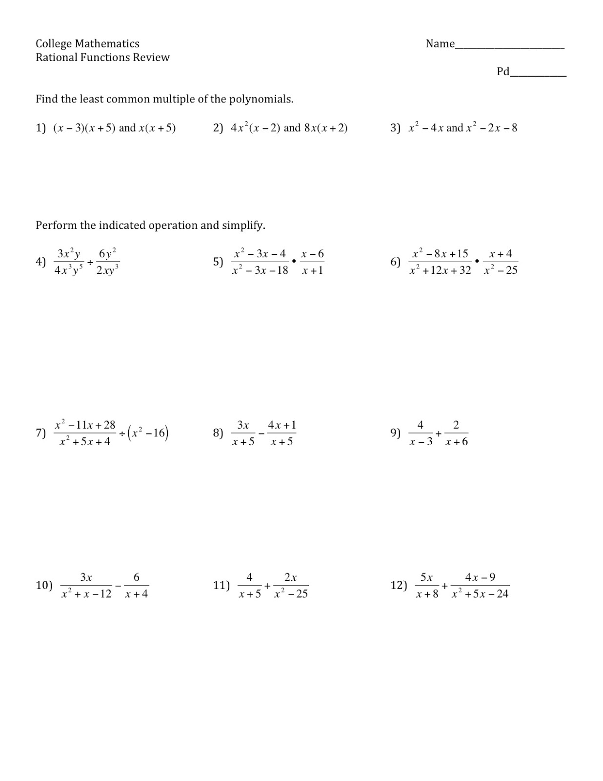 Mr. Suominen's Math Homepage: College Mathematics 4/1/13