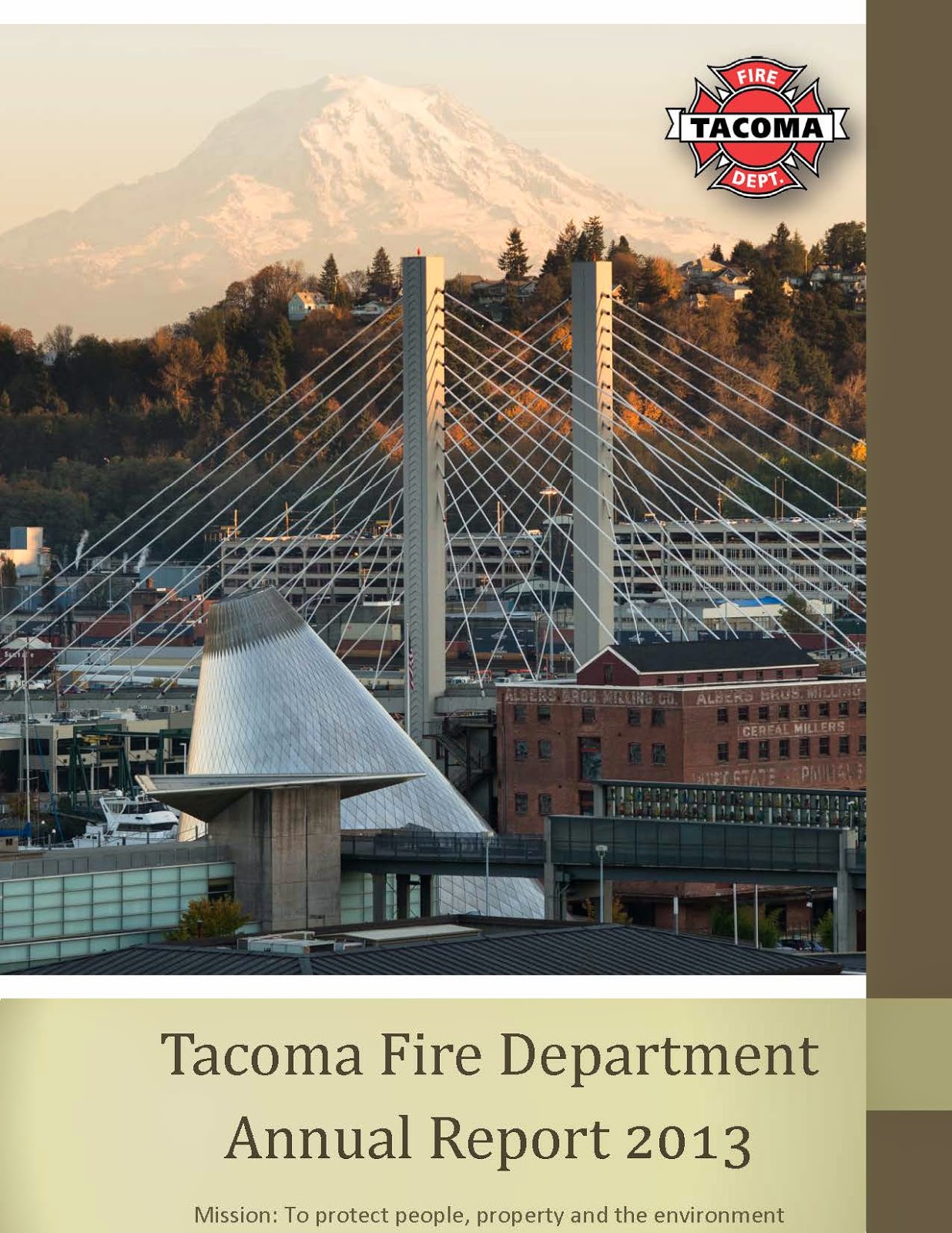 Tacoma Fire Department: Tacoma Fire Department Annual Report - 2013