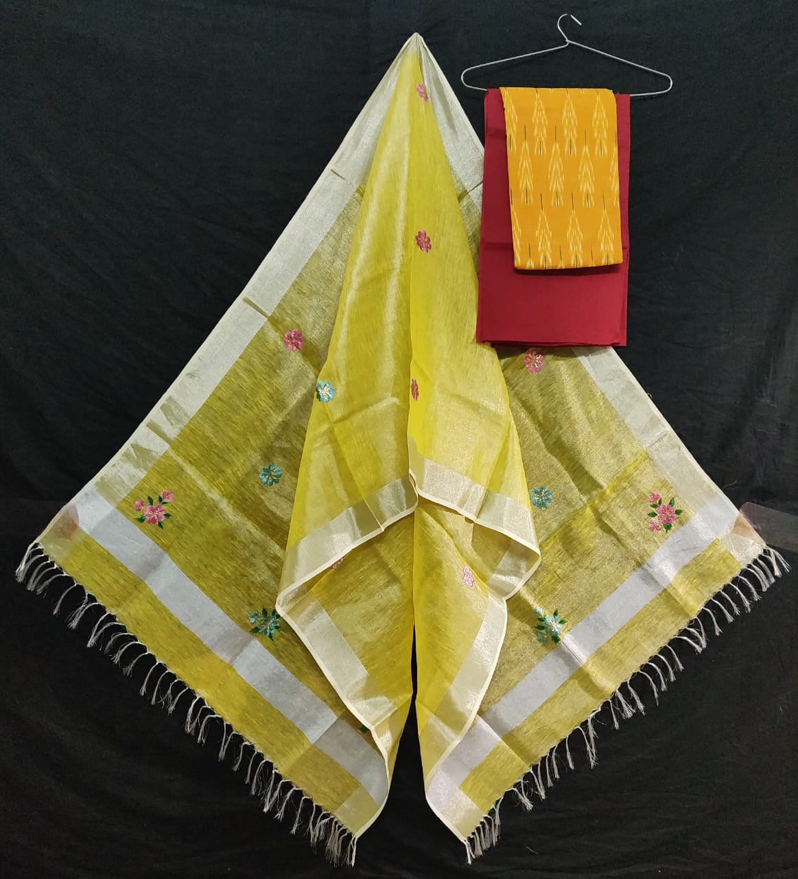 Lenin tissue dress materials