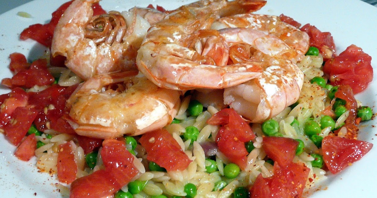 Kulinarische Welten zu Fisch- und Meeresfrucht: Garnelen an Pastasotto