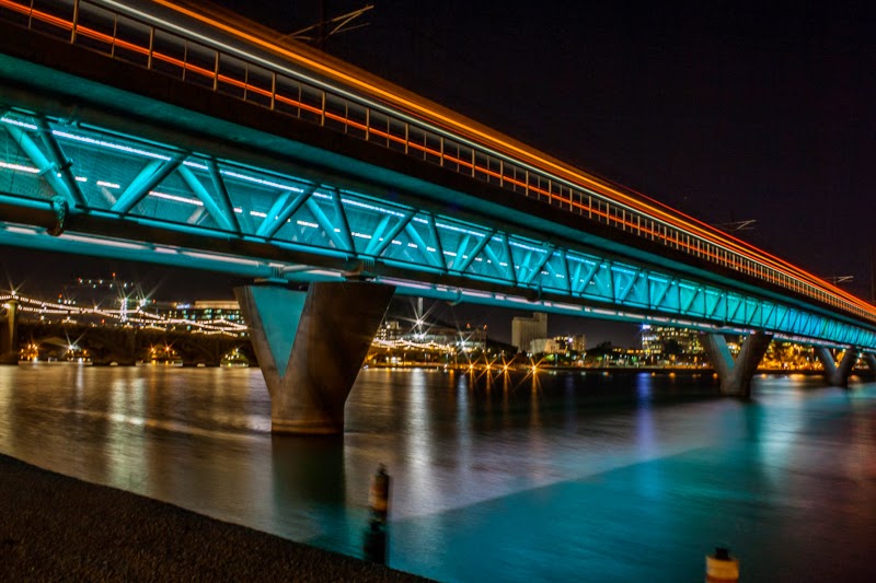 Ladee's Travels: Tempe, Arizona - Tempe Town Lake and Bridges
