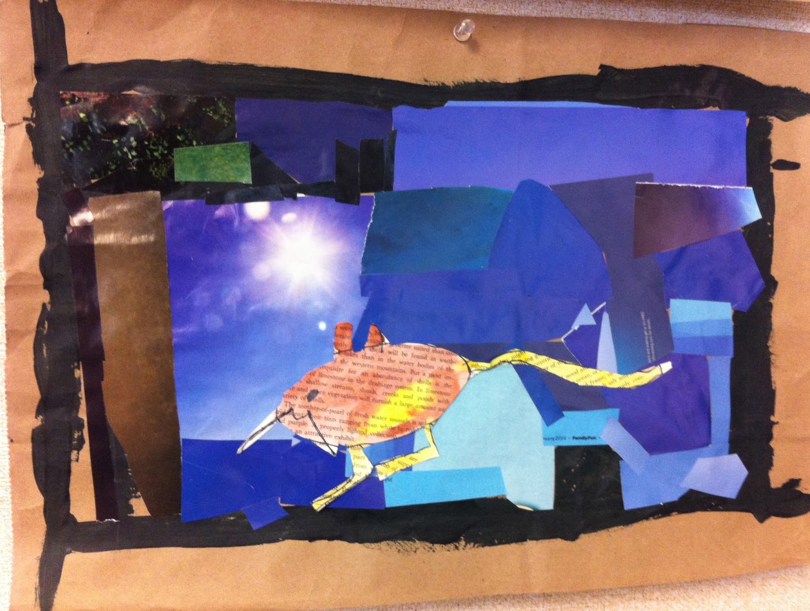 Rethink Crafts: Magazine Mosaics with 4th graders