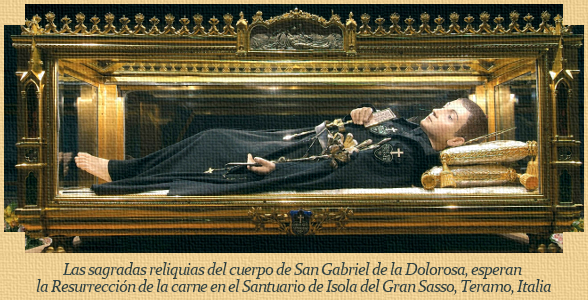Prácticas de piedad y Devocionario Católico: SAN GABRIEL DE LA DOLOROSA, "Los ojos de Dios ...