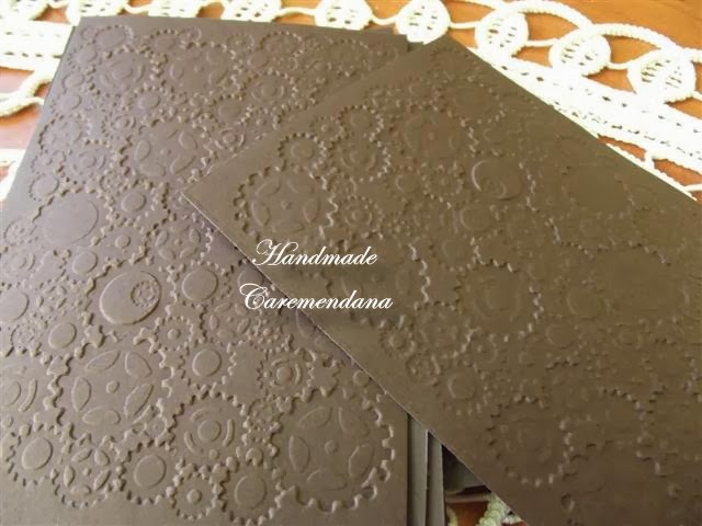 Felicitari handmade (realizate manual): Carton embosat