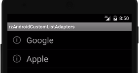 rz Android Custom List Adapter Tutorial