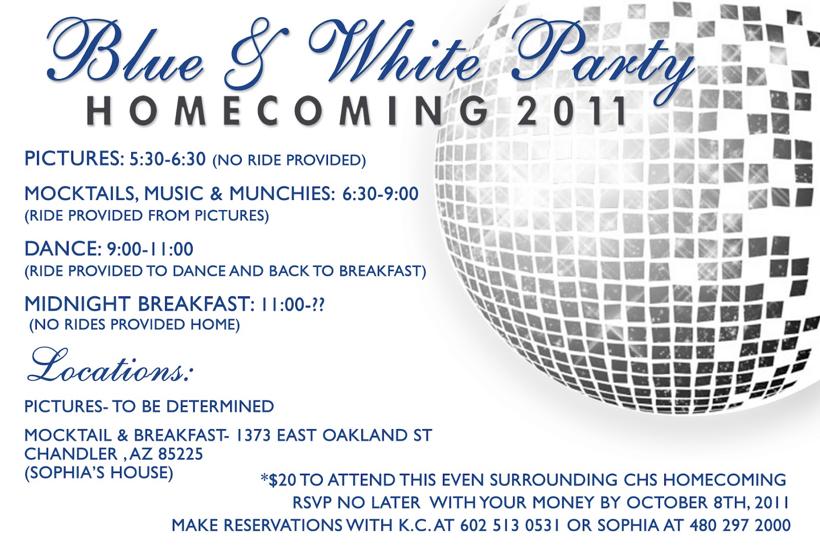 Homecoming Invitation Wordings