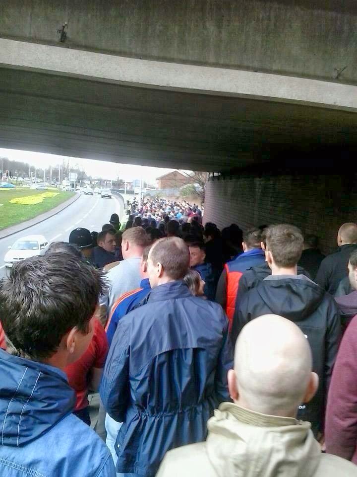 Football Hooligan Pictures: Shrewsbury at Wolves 15 March 2014