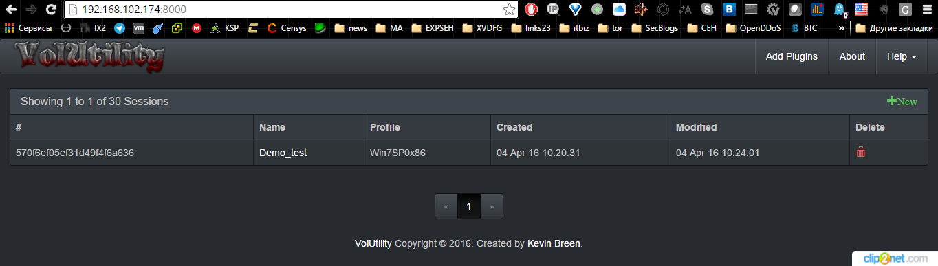 [Hack and Security] Cookies: Графический интерфейс для volatility [GUI for Volatility Framework]