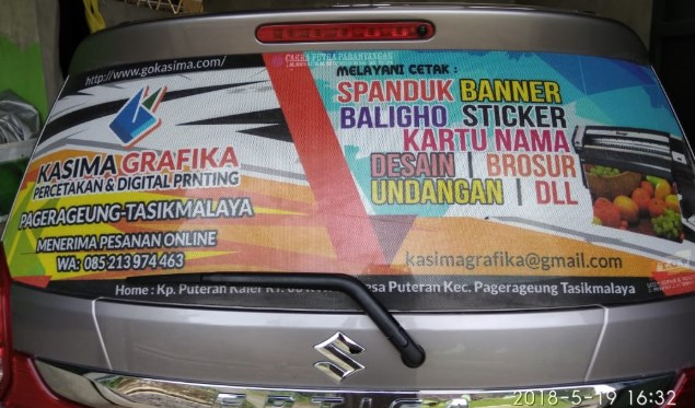 Tutorial Cara Memasang Stiker One Way di Kaca Belakang Mobil Suzuki ...