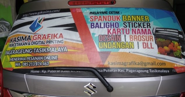 Tutorial Cara Memasang Stiker One Way di Kaca Belakang Mobil Suzuki ...