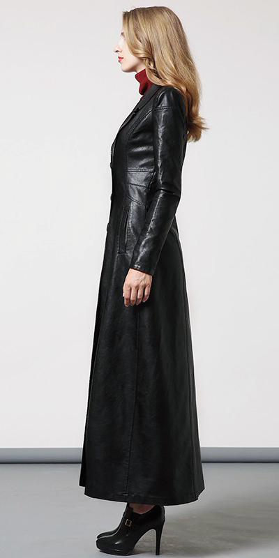 Leather Coat Daydreams Pu Leather Maxi Coat