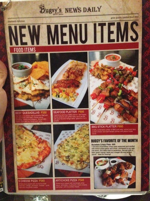 ERICJAZ FOODIES: BUGSY'S SPORTS BAR AND BISTRO