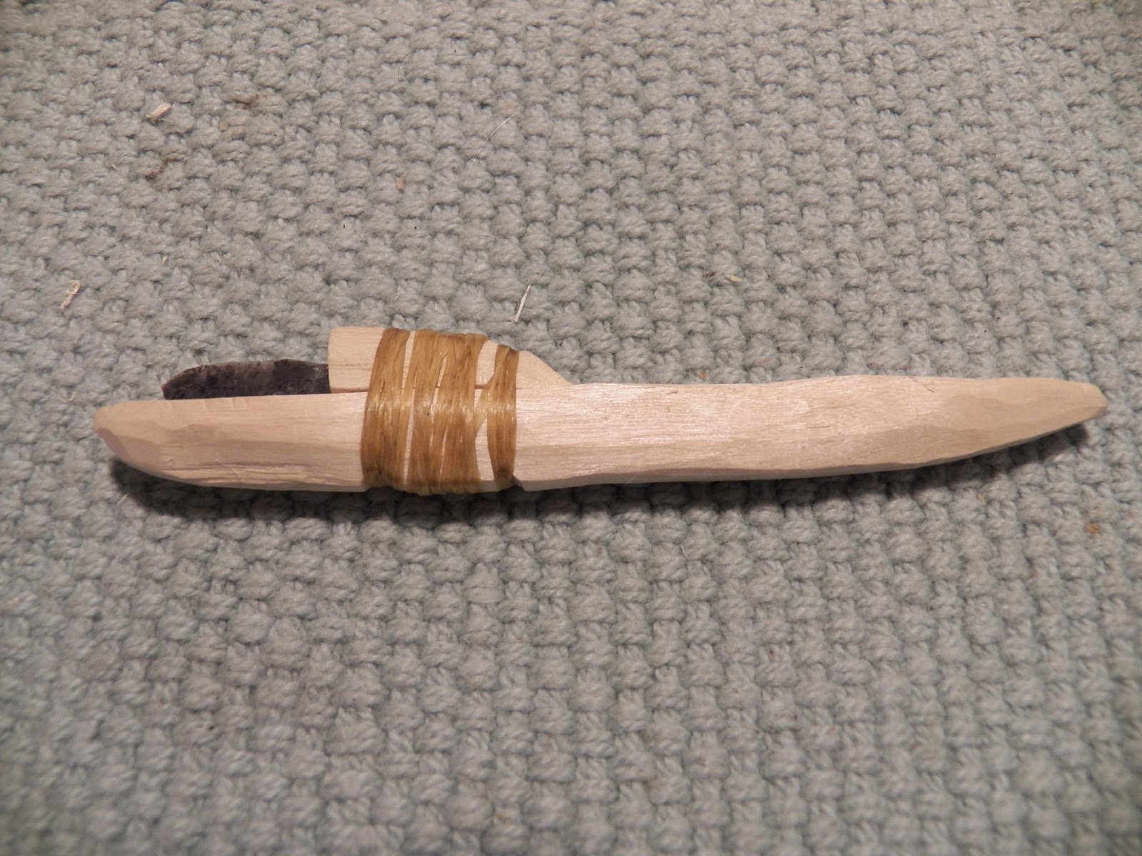 Ron's Primitive Skills: Side hafted microblade