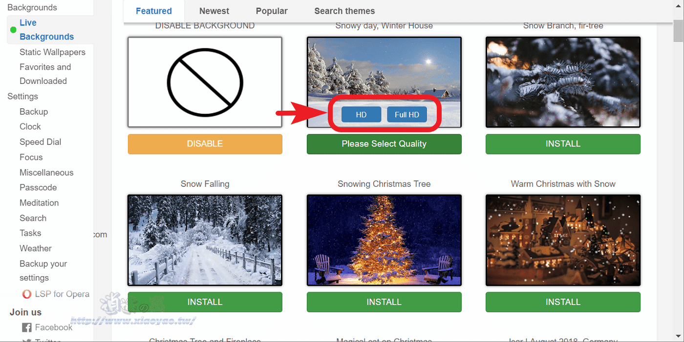 Live Start Page 分頁動態桌布，大自然背景聲音適合冥想靜思(擴充功能)